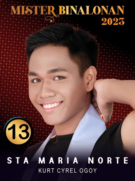 Kurt Cyrel Ogoy - Mister Binalonan 2023 - Pageant Vote PH
