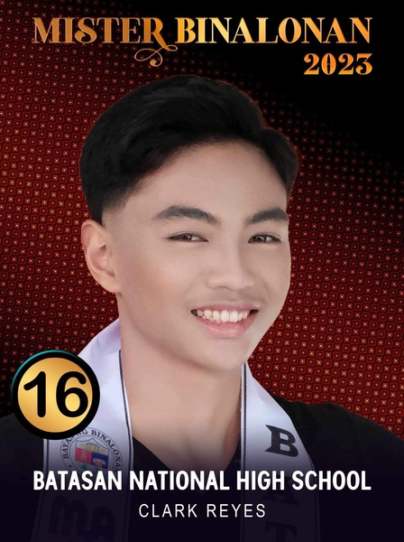 Clark Reyes - Mister Binalonan 2023 - Pageant Vote PH
