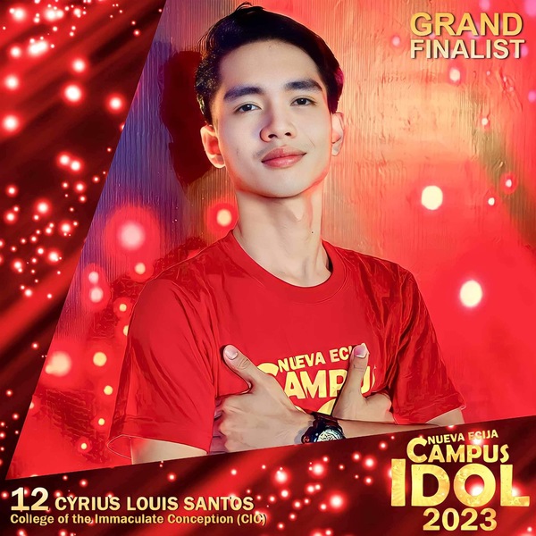 Cyrius Louis Santos - Nueva Ecija Campus Idol 2023 - Dec - Pageant Vote PH