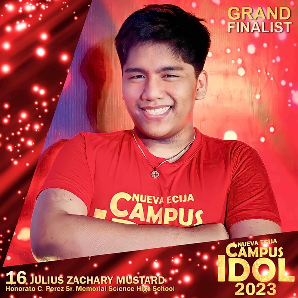 Julius Zachary Mustard - Nueva Ecija Campus Idol 2023 - Dec - Pageant ...