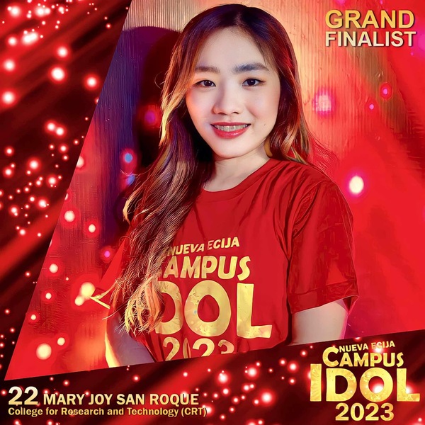 Mary Joy San Roque - Nueva Ecija Campus Idol 2023 - Dec - Pageant Vote PH