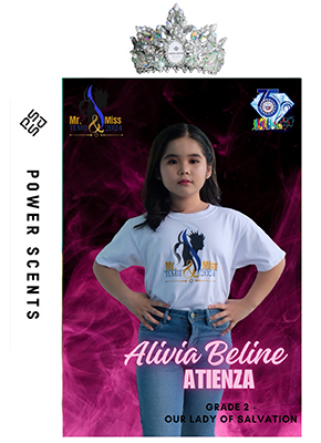 Alivia Beline Atienza - Mr & Ms TLMII Elem. Div - Power Scents Award - Pageant Vote PH