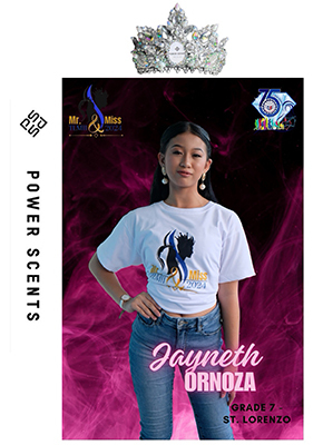 Jayneth Ornoza - Mr & Ms TLMII H.S. Div - Power Scents Awards - Pageant Vote PH