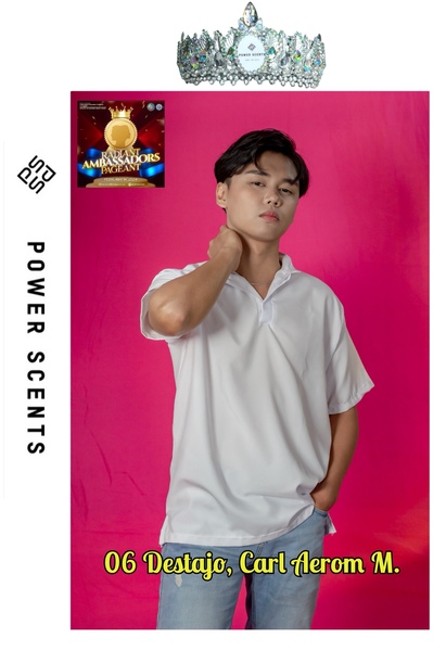 Carl Aerom Destajo - Radiant Ambassador 2024 - Power Scents Award - Pageant Vote PH