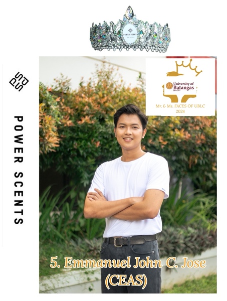 Emmanuel John Jose - Mr & Ms Faces of UBLC Power Scents Award2024 - Pageant Vote PH