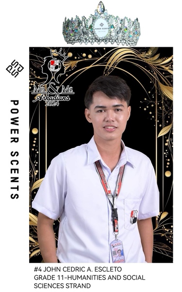 John Cedric Escleto - Mr & Ms Arkadians 2024 - Power Scent Award - Pageant Vote PH
