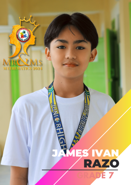 James Ivan Razo - Mr. and Ms. Mathematics 2024 (EBSIS) - Pageant Vote PH