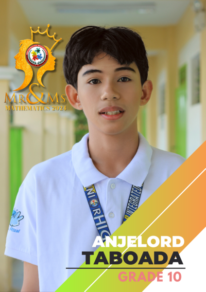 Anjelord Taboada - Mr. and Ms. Mathematics 2024 (EBSIS) - Pageant Vote PH