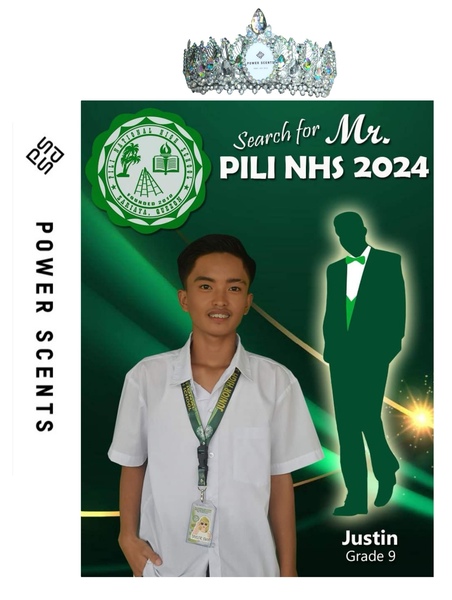 Justin - Mr. & Ms. Pili NHS 2024 - Power Scents Award - Pageant Vote PH
