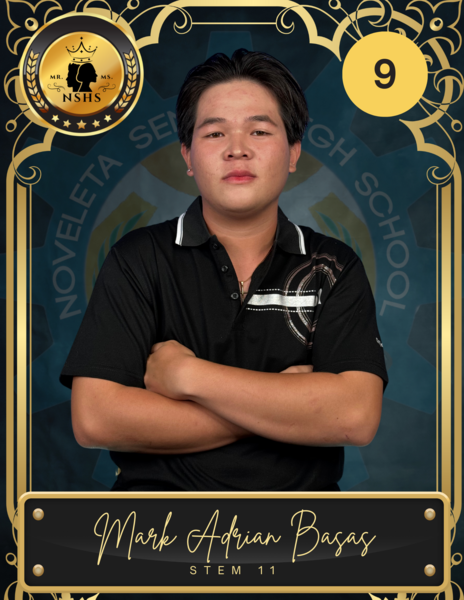Mark Adrian Basac - Mr & Ms NSHS 2024 - Pageant Vote PH