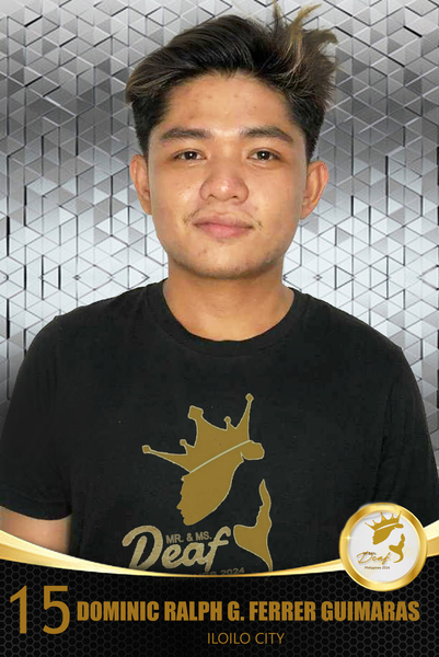 DOMINIC RALPH G. FERRER - Mr. & Ms. Deaf Philippines 2024 - Pageant Vote PH