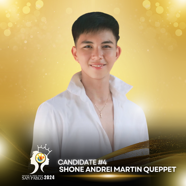 SHONE ANDREI MARTIN QUEPPET - Mister & Miss Teen San Pablo 2024 ...
