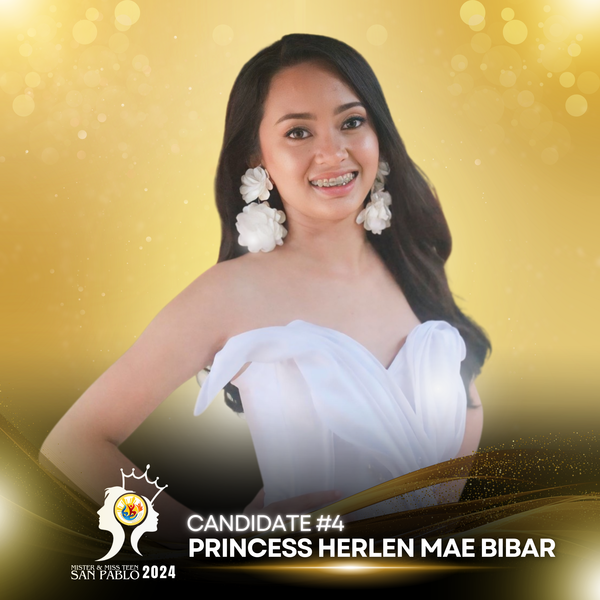 PRINCESS HERLEN MAE BIBAR - Mister & Miss Teen San Pablo 2024 - Pageant Vote PH