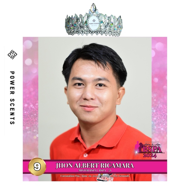 Jhon Albert Ricamara - Mr. & Ms. BSPA - Power Scents Award 2024 - Pageant Vote PH