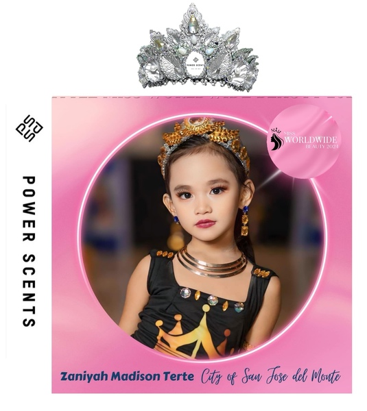 Zaniyah Madison Terte - Miss Worldwide Beauty Kids 2024 -PowerScents ...