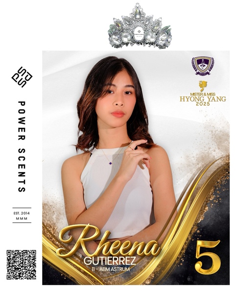 Rheena Gutierrez - Mr & Ms Hyong Yang 2025 - Power Scents Award ...