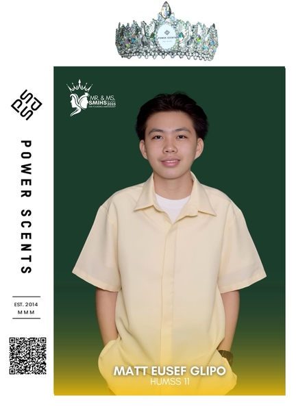 Matt Eusef Glipo - Mr. & Ms. SMIHS 2025 - Power Scents Award - Pageant ...