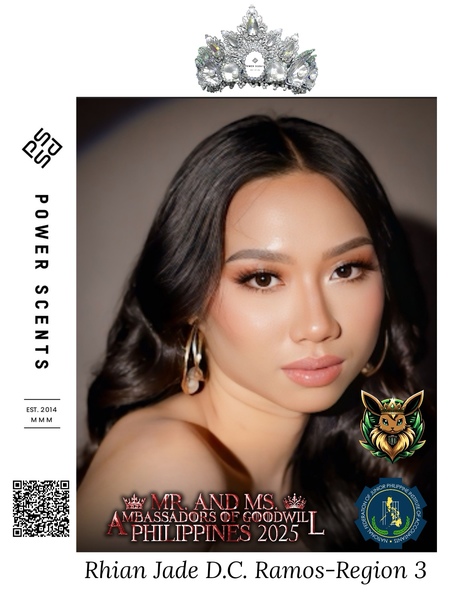 Rhian Jade DC Ramos - Mr & Ms. Ambassador of Goodwill 2025 - PS - Pageant Vote PH