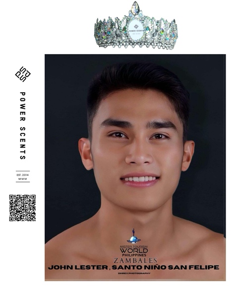 John Lester Pedrano - Mr Tourism World Zambales 2025 - PowerScents - Pageant Vote PH