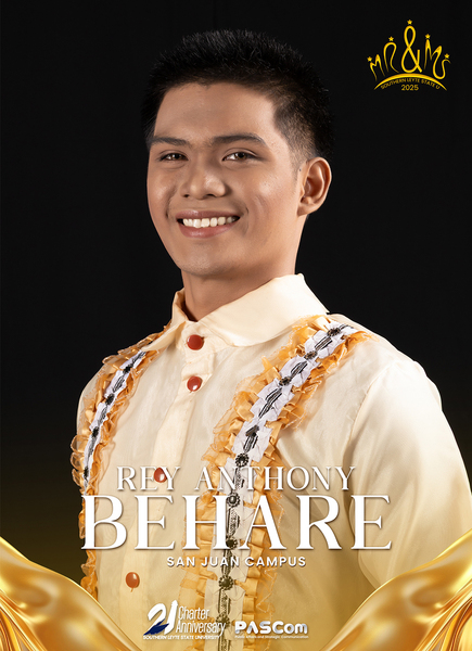Rey Anthony Behare - Mr and Ms Southern Leyte State U 2025 - Pageant ...
