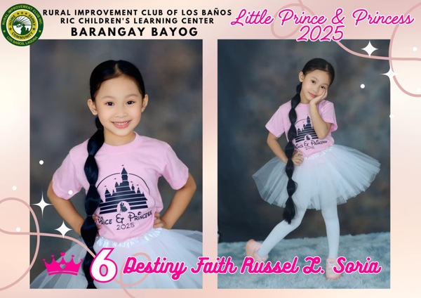 DESTINY FAITH RUSSEL - RICCLC BAYOG Little Prince and Princess 2025 ...