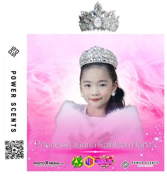 Princess Lianna Barba - Mini Miss U. BRGY 843 - Power Scents Award - Pageant Vote PH