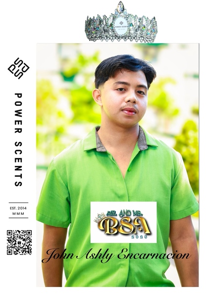 John Ashly Encarnacion - Mr. and Ms. BSA 2025 - Power Scents Award - Pageant Vote PH
