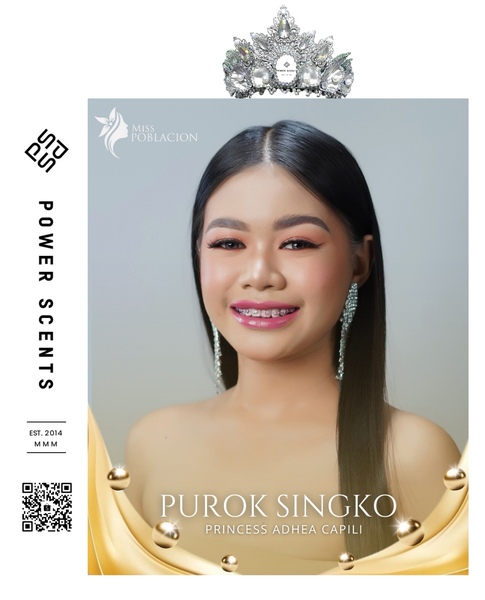 Princess Adhea Capili - Miss Poblacion 2025 - Power Scents Award ...