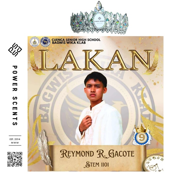 Reymond Gacote - CSHS Lakan at Lakambini 2025-PowerScentAward - Pageant ...
